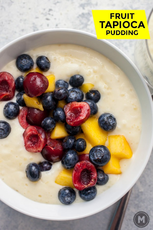Fruit Tapioca Pudding Recipe - Mango, Blueberry, Cherry ~ Crunch Time ...