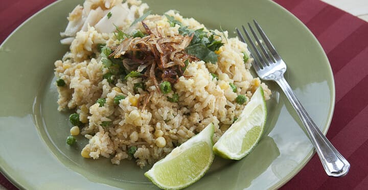 Shallot Fried Rice Recipe from Crunch Time Kitchen