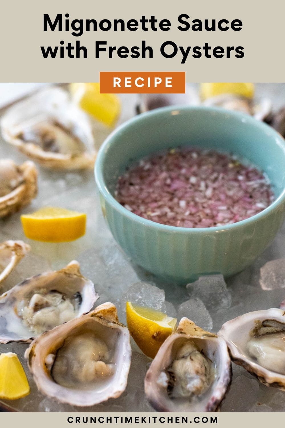 Mignonette Sauce with Oysters - Perfect Holiday Appetizer