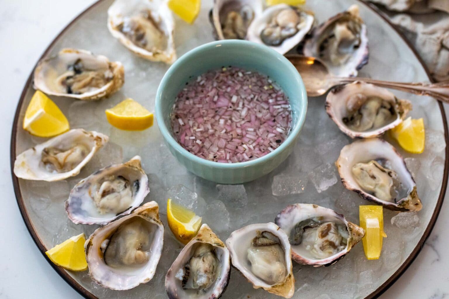 Mignonette Sauce with Oysters - Perfect Holiday Appetizer