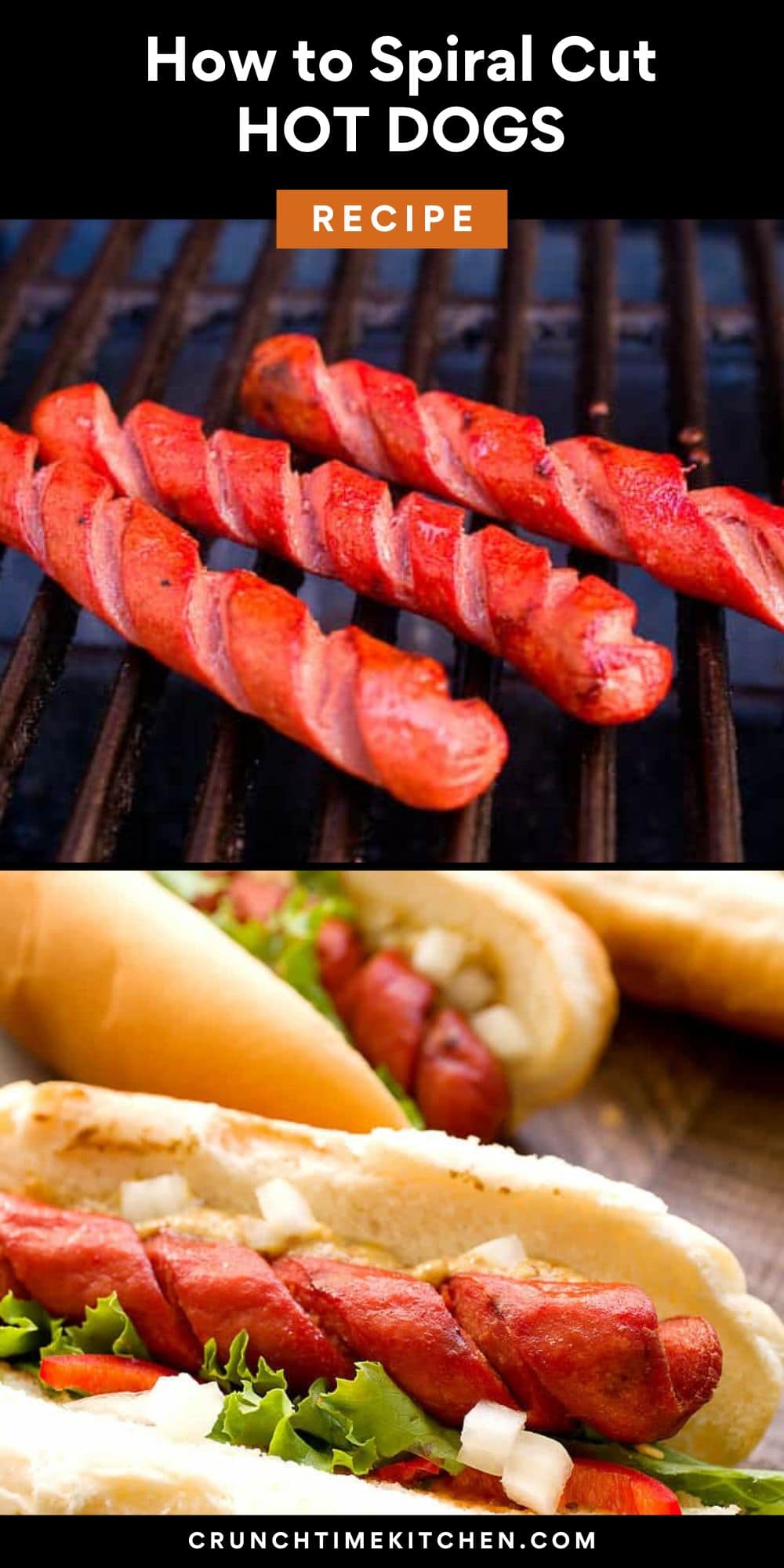 Spiral Hot Dogs - Delicious and Easy Grilling ~ Crunch Time Kitchen