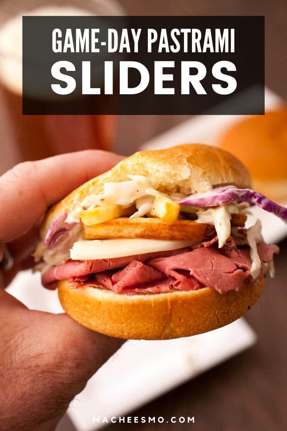 Primanti-Style Pastrami Sliders - Game Day Recipe