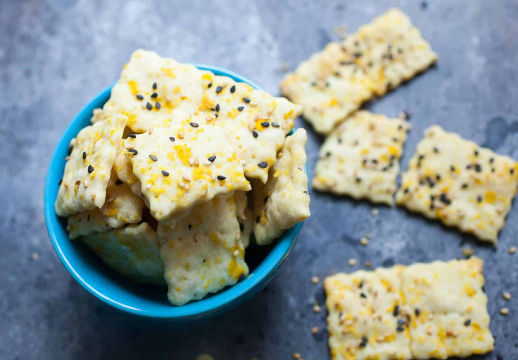 Nutritional Yeast Crackers - Can't Stop Eating Them ~ Crunch Time Kitchen