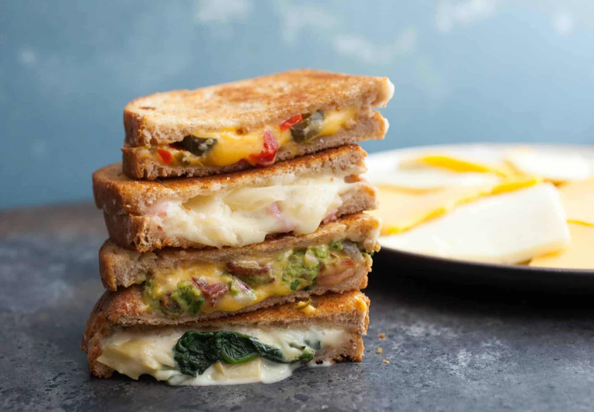 Four Fun Grilled Cheeses - Easy and Delicious ~ Crunch Time Kitchen