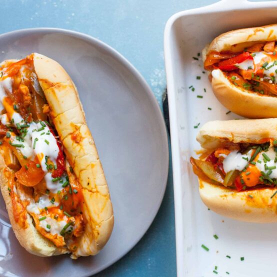 Baked Buffalo Chicken Subs Recipe - Spicy and Cheesy