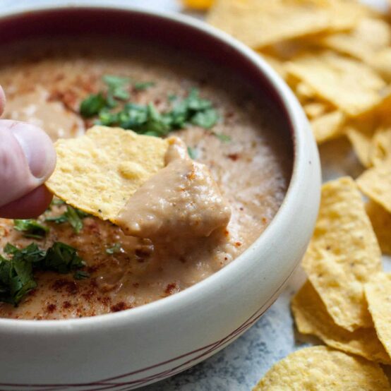 Cheesy Pinto Bean Dip - Perfect Game Day Snack