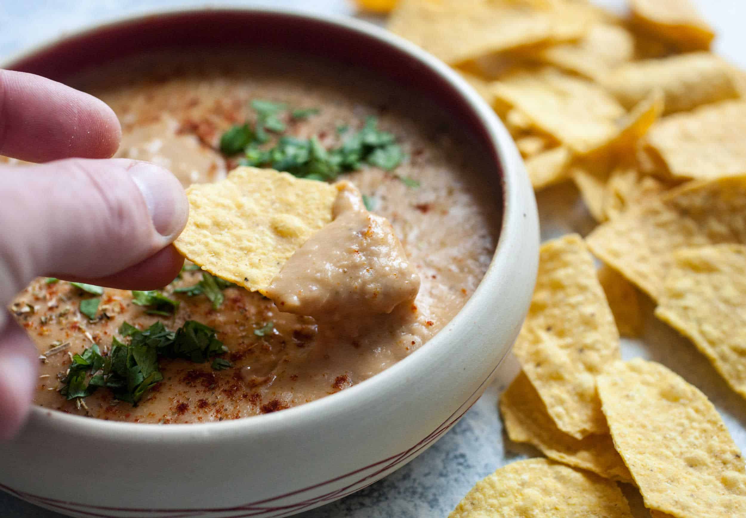 Cheesy Pinto Bean Dip - Perfect Game Day Snack