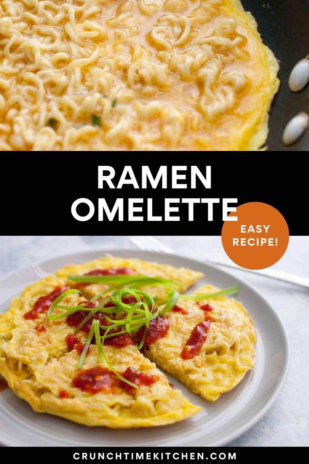 Easy Ramen Omelette Recipe - Made for One ~ Crunch Time Kitchen