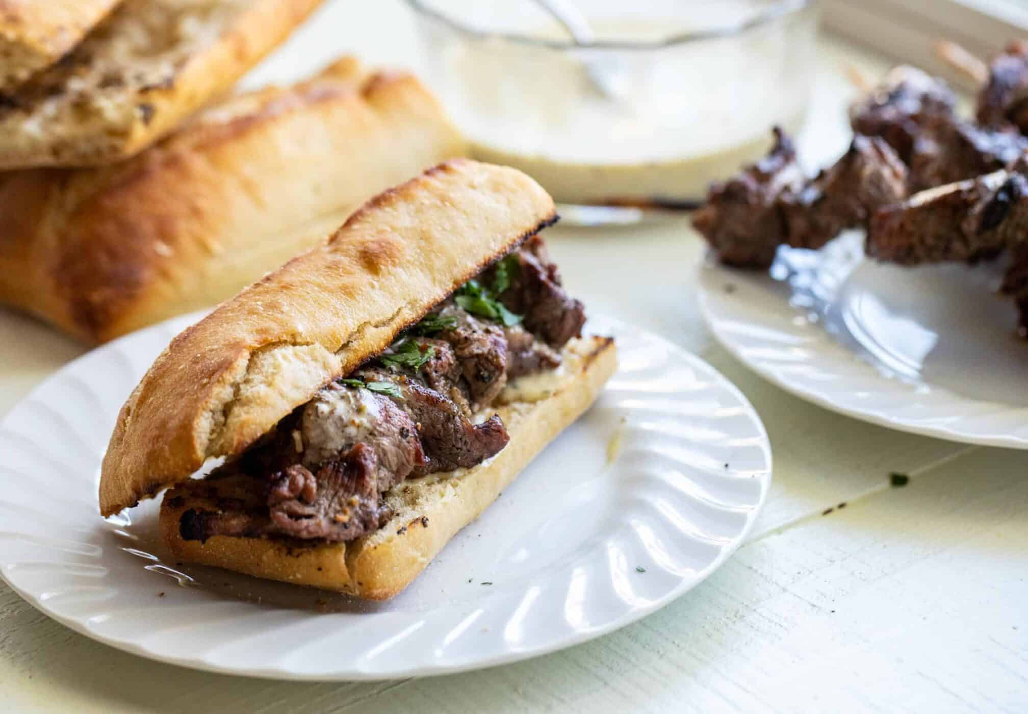 Traditional Lamb Spiedie Sandwich Recipe ~ Crunch Time Kitchen