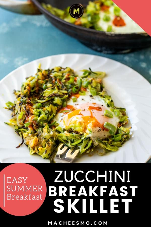Zucchini Breakfast Skillet with Sunny Side Eggs ~ Crunch Time Kitchen