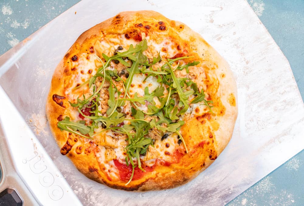 Tuna Pizza with Capers in the Ooni Pizza Oven ~ Crunch Time Kitchen