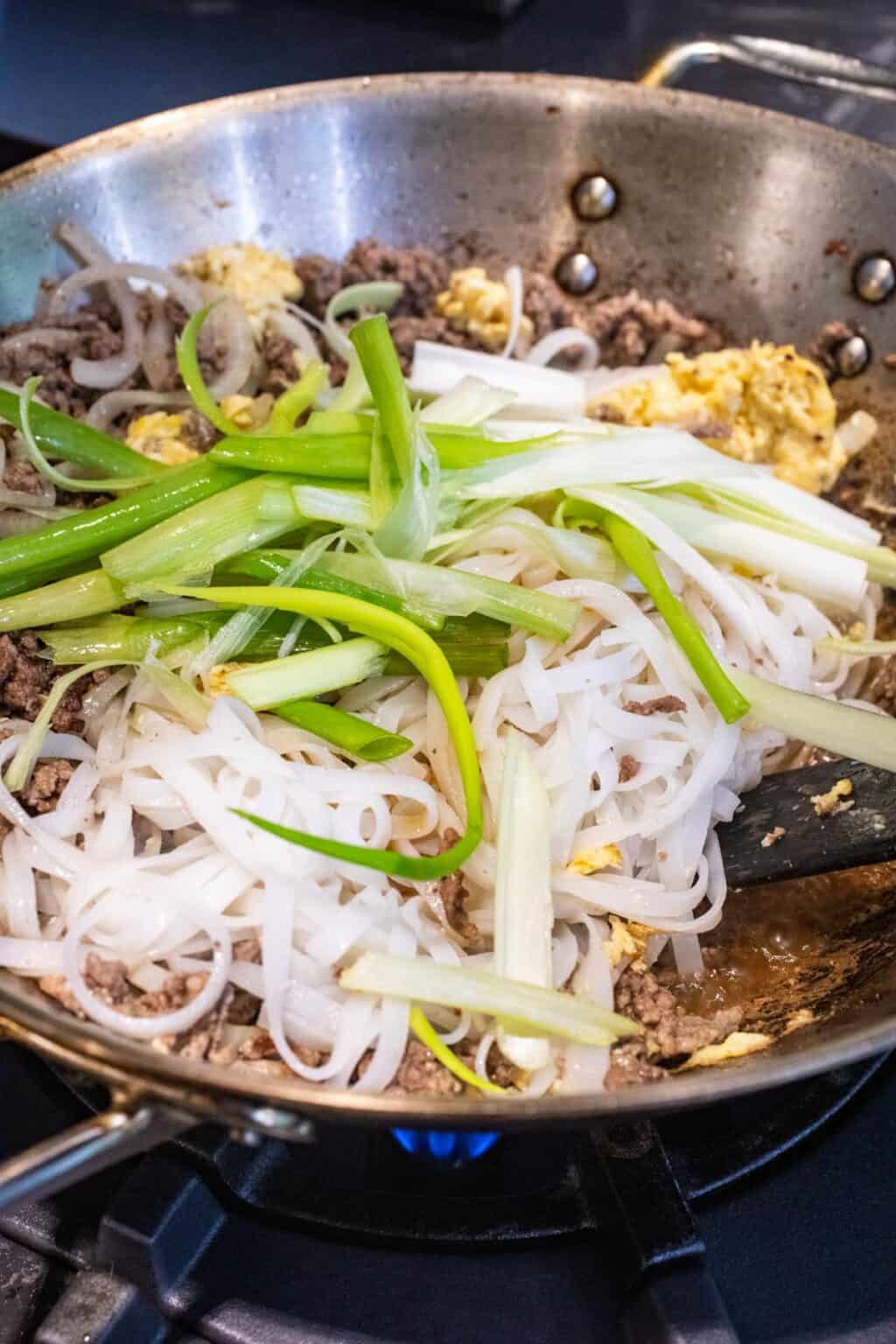 Beef Pad Thai with Homemade Pad Thai Sauce ~ Crunch Time Kitchen