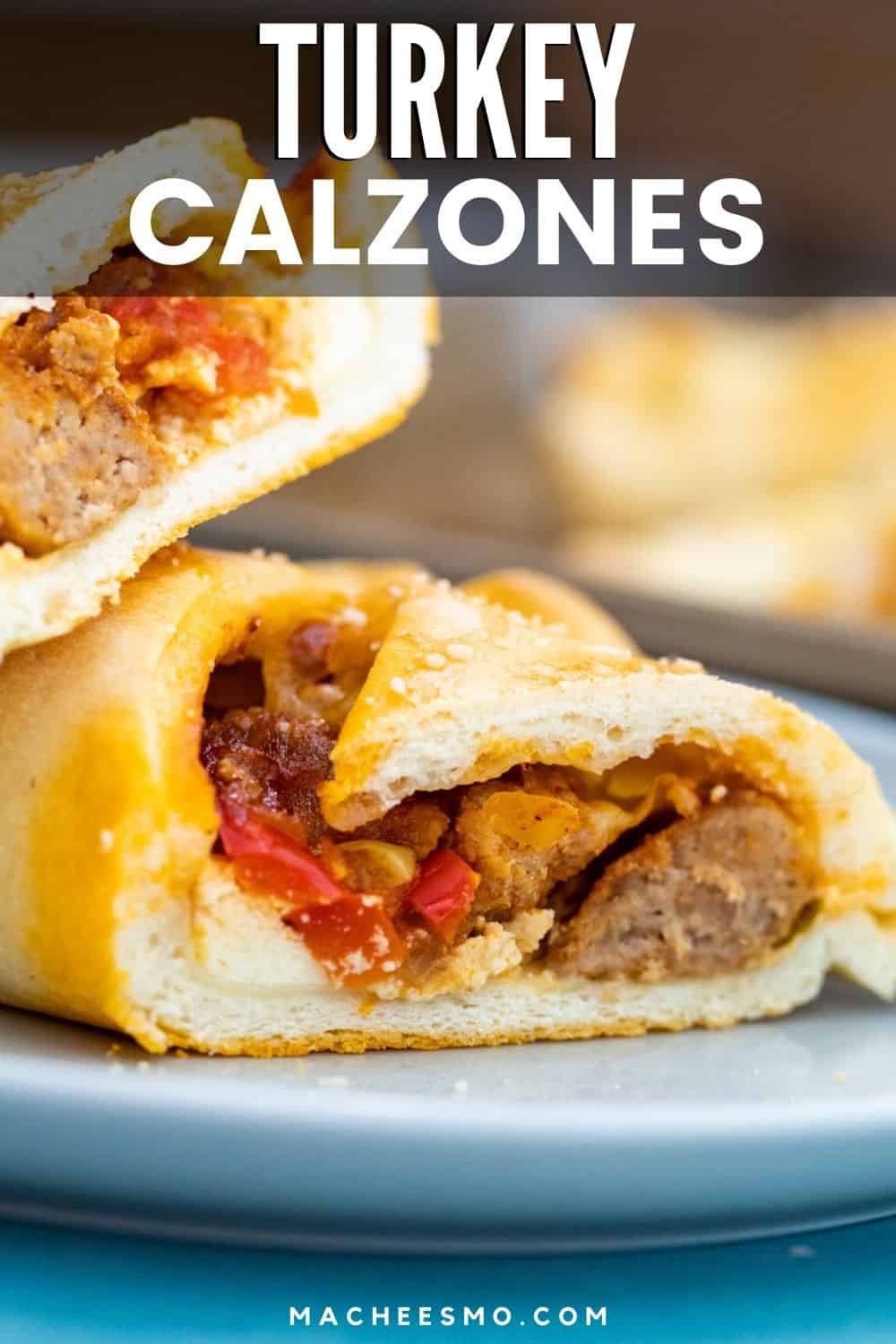 Turkey Sausage Calzones with Ricotta and Peppers ~ Crunch Time Kitchen