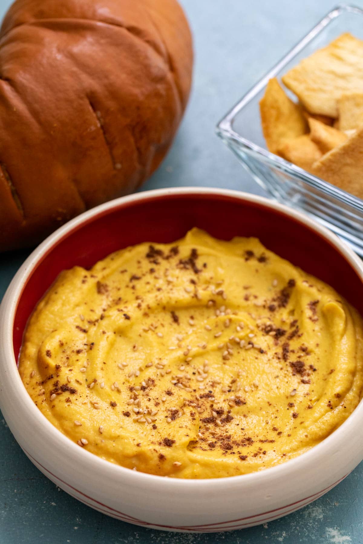 Delicious Savory Pumpkin Dip (Vegan) ~ Crunch Time Kitchen