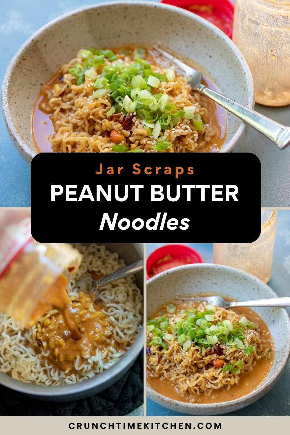 Jar Scraps Peanut Butter Noodles - Perfect Leftover PB Recipe