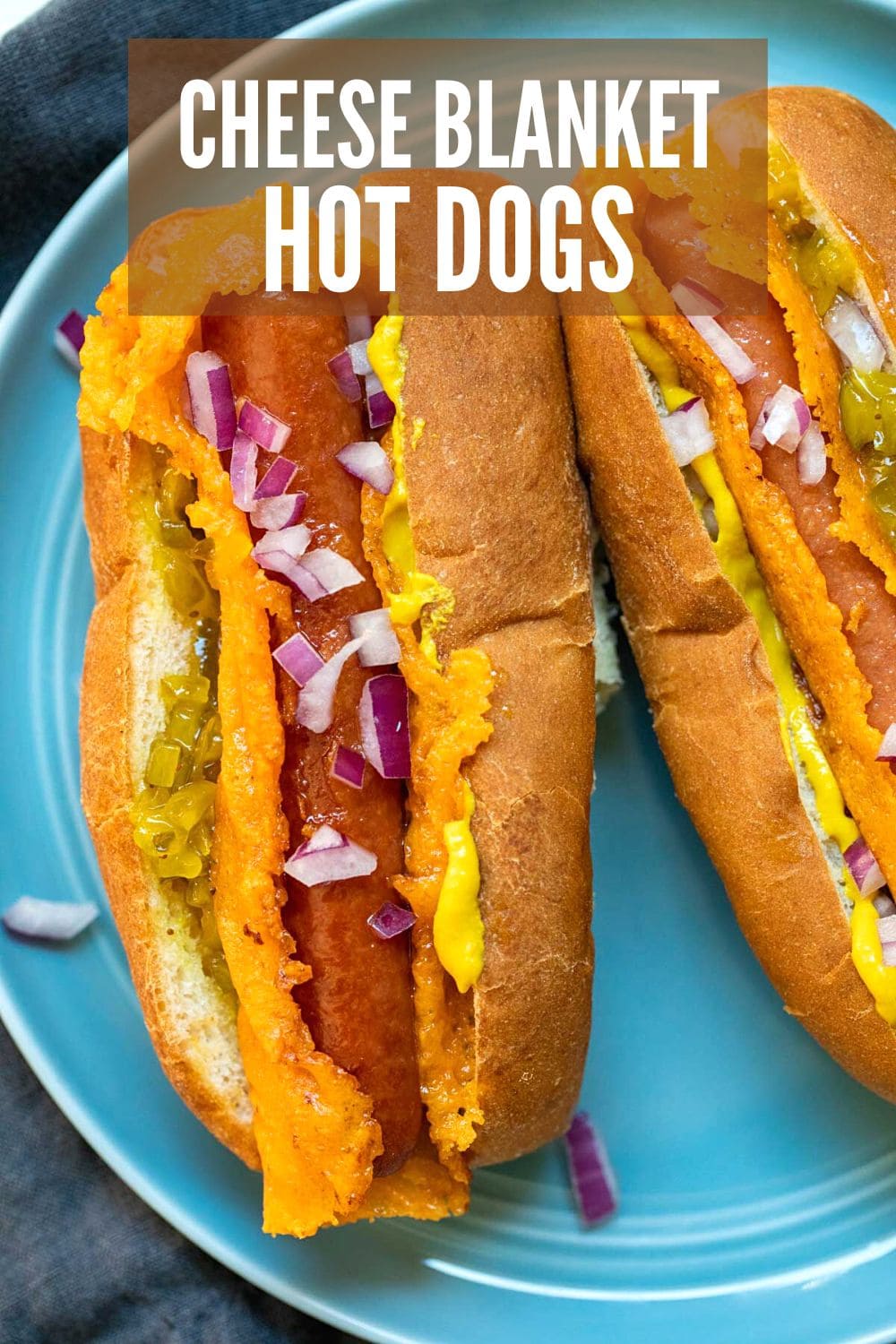 Cheese Blanket Hot Dogs - Crispy Cheese Wrapped Hot Dogs
